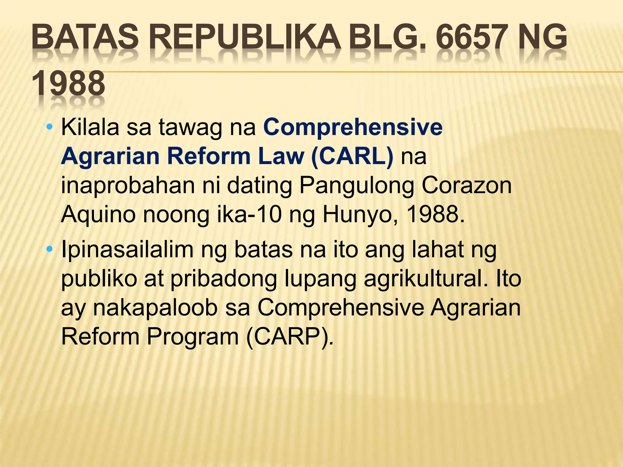 SECTOR NG AGRIKULTURA FOR GRADE 9 ARALING PANLIPUNAN FOURTH QUARTER | PPTX