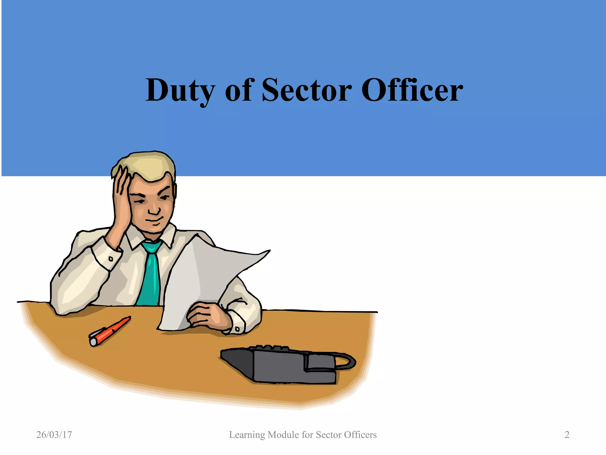 Sector officer zonal magistrates election training | PPT