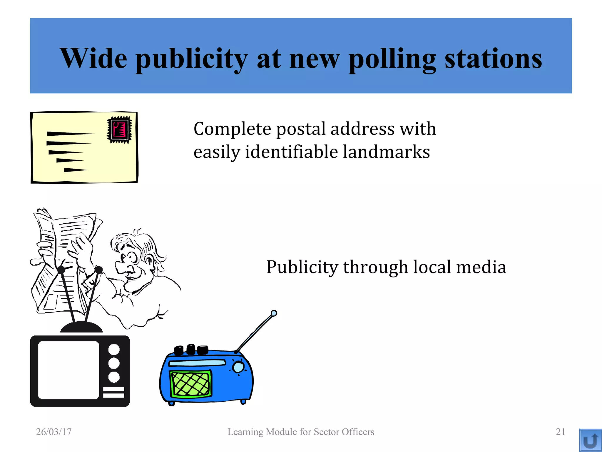 Sector officer zonal magistrates election training | PPT