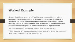 Sectors of ICT and Its Career and Business.pptx