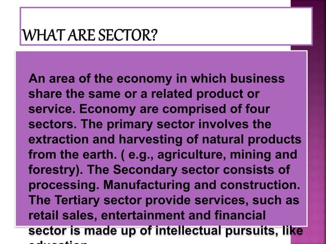 Sectors of indian economy | PPTX | Business | Business and Finance
