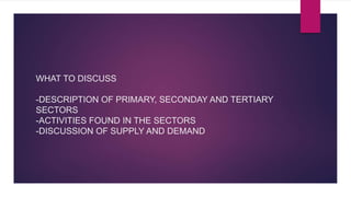 Sectors of the economy slides | PPTX