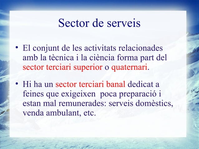 Sector terciario | PPT
