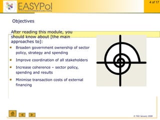 Sector Wide Approaches in Agriculture and Rural Development (SWAps) | PPT