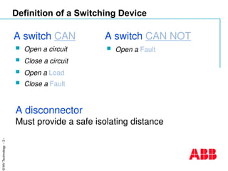 Sectos Family SF6 load break fault make switches for overhead networks ...
