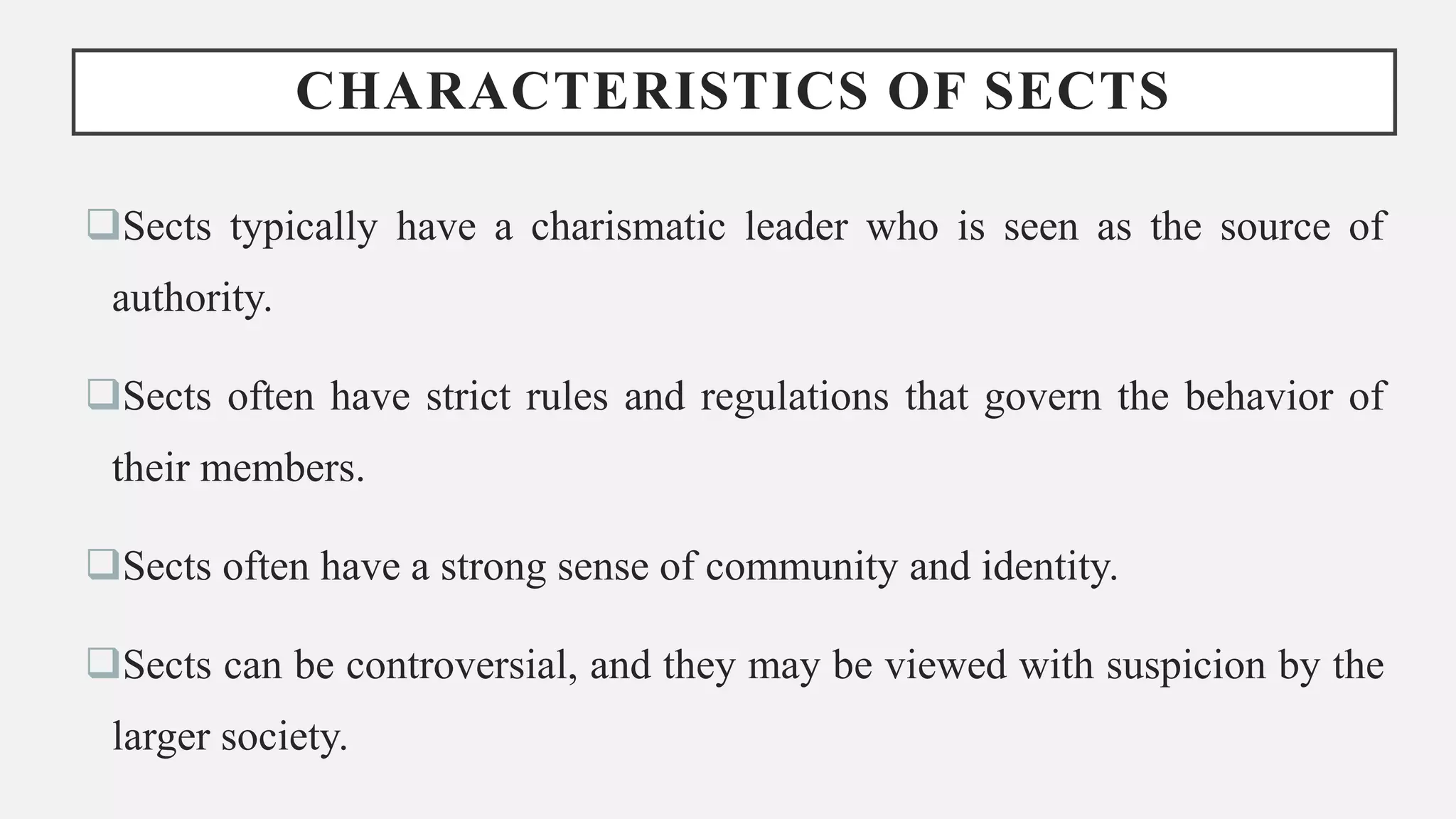 Sects.pptx | Christianity | Religion & Spirituality