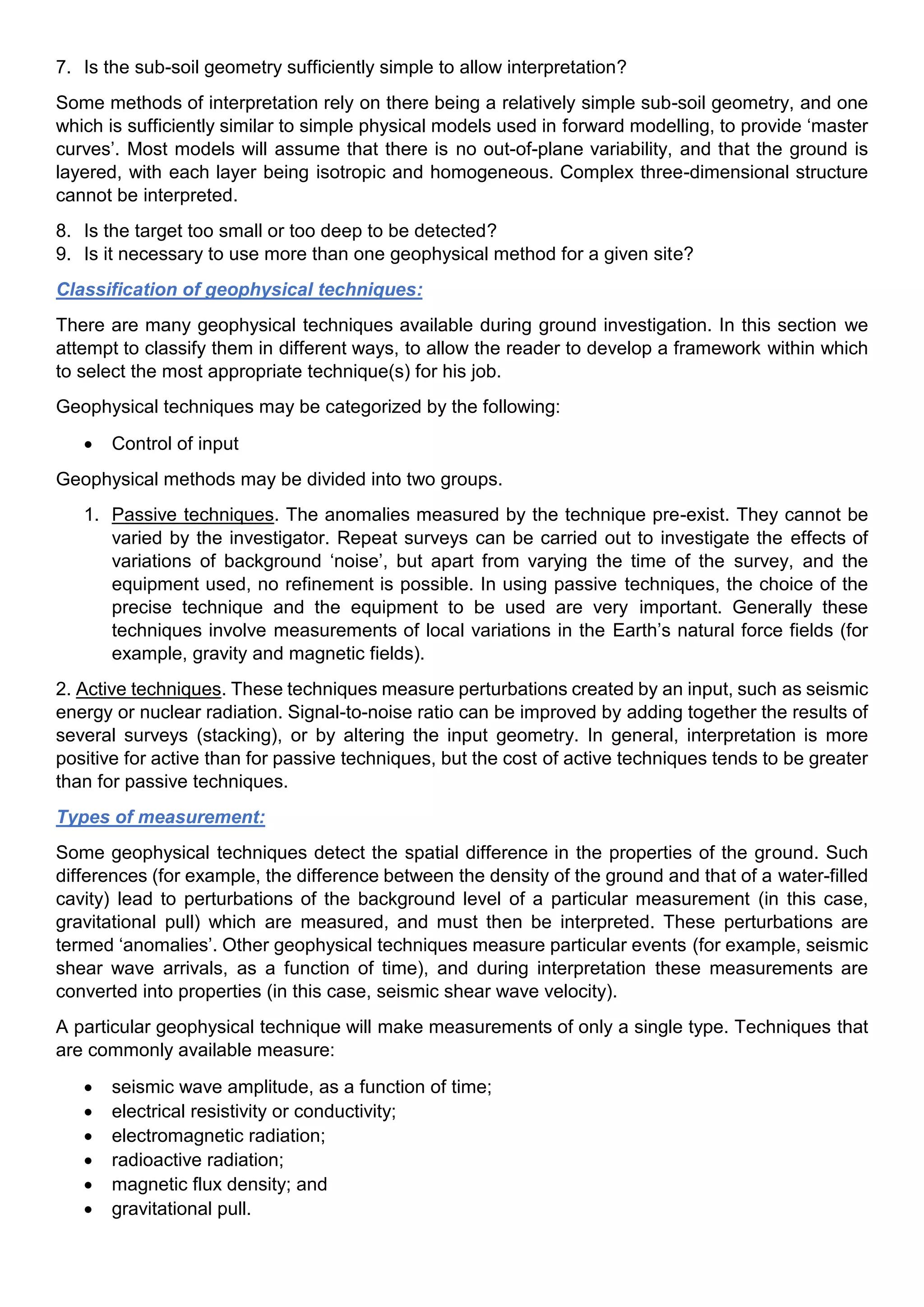 Geotechnical site investigation | PDF