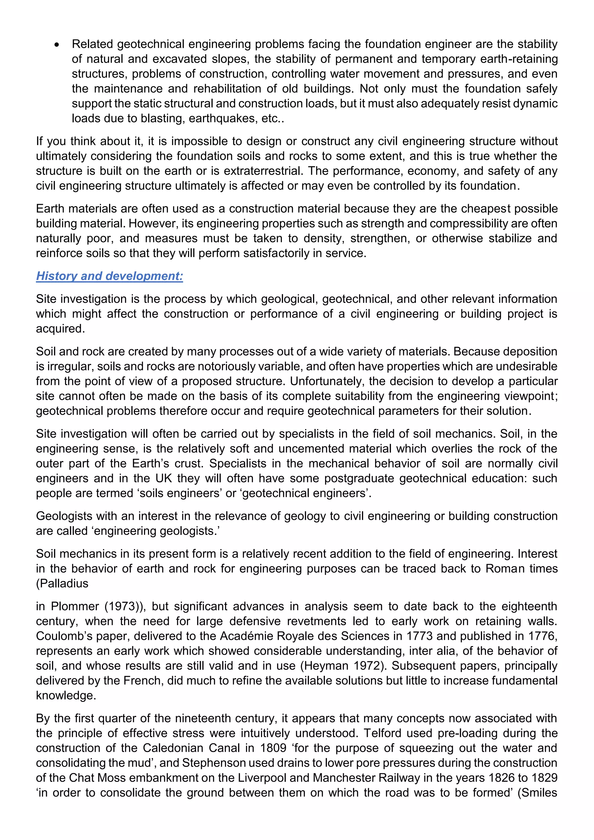 Geotechnical site investigation | PDF