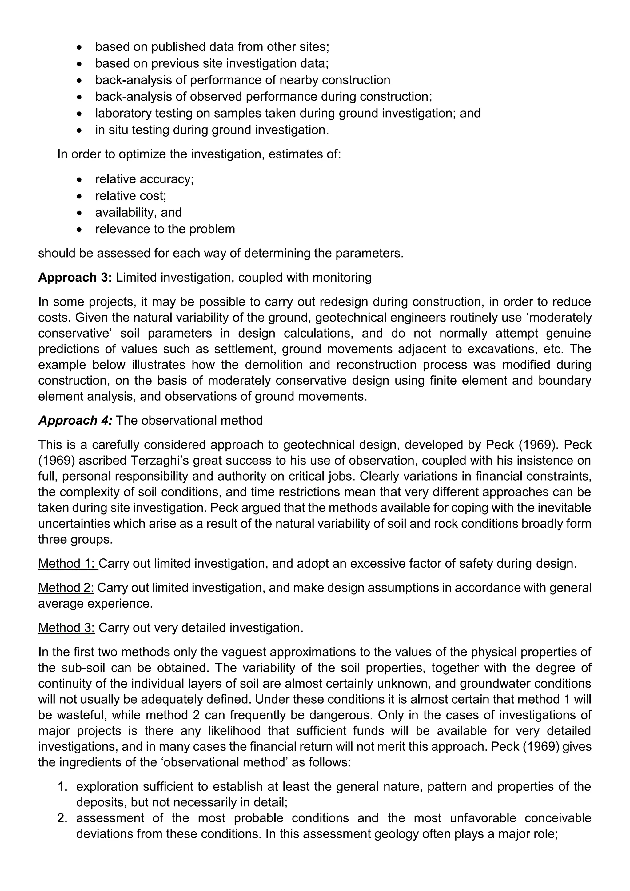 Geotechnical site investigation | PDF