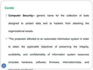 Computer Security Chapter 1 | PPTX