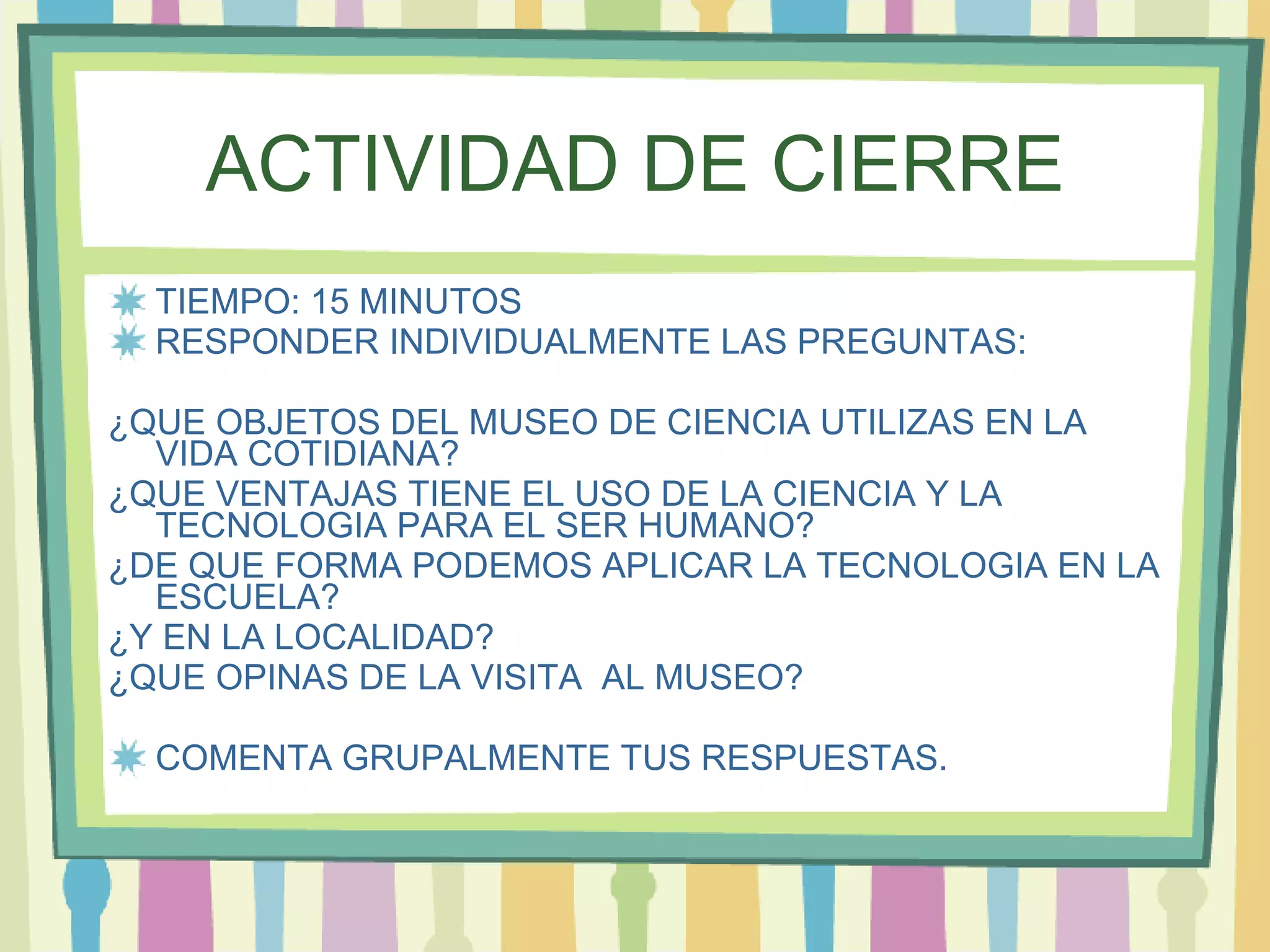 Secuencia De Actividades Sobre La Ciencia, La Tecnologia Y Sus ...