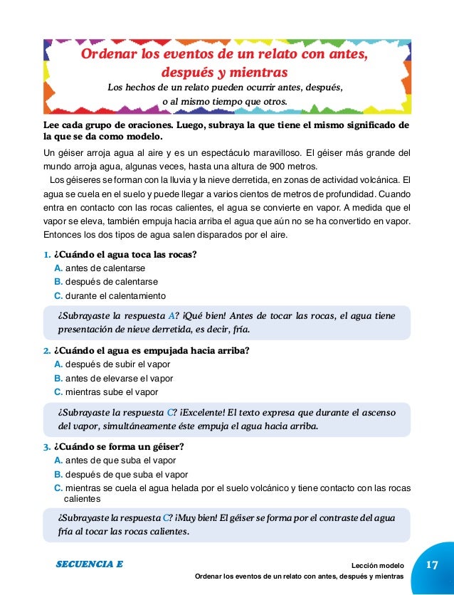 Secuencia de eventos