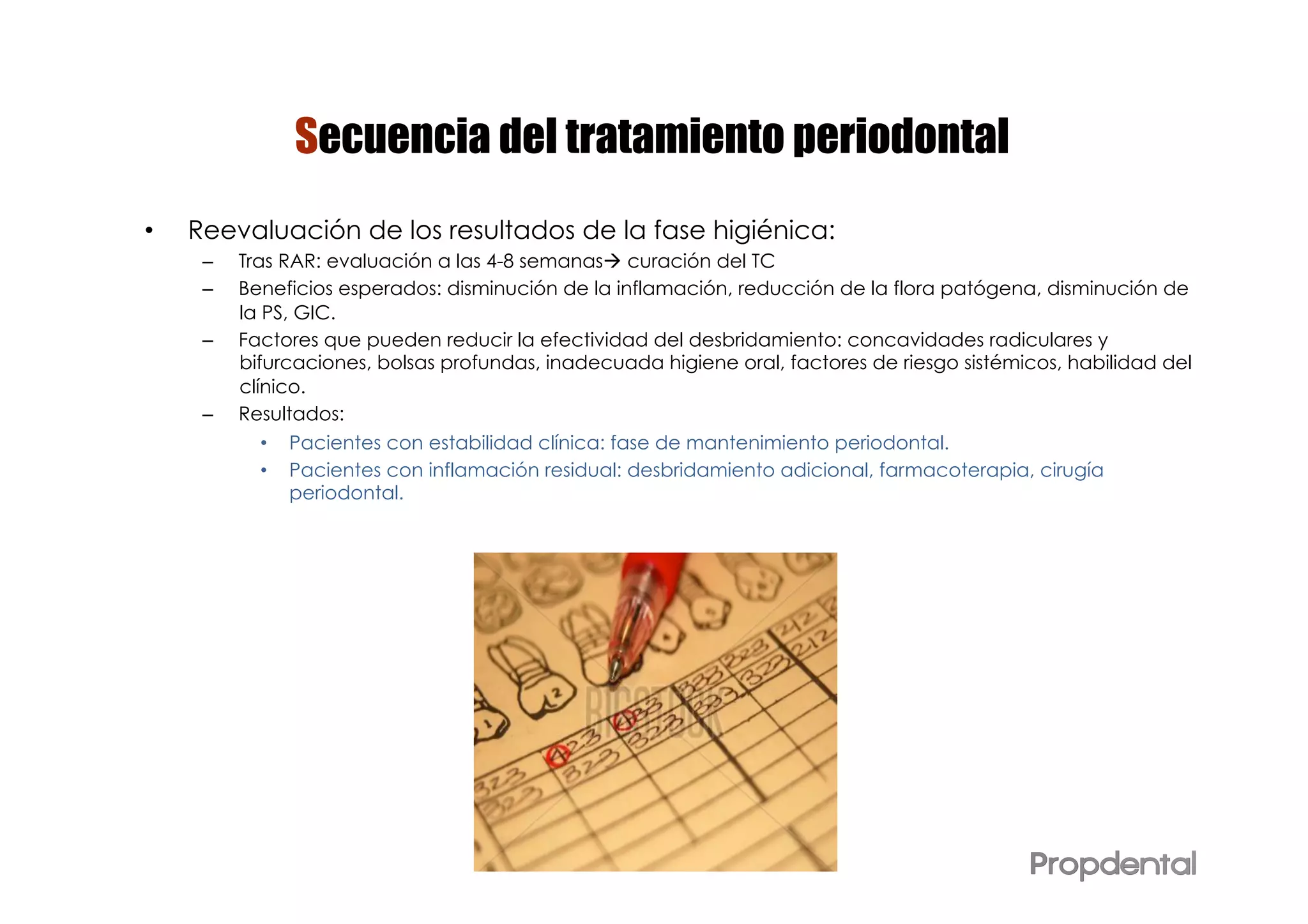 Secuencia de tratamientos periodontal | PDF