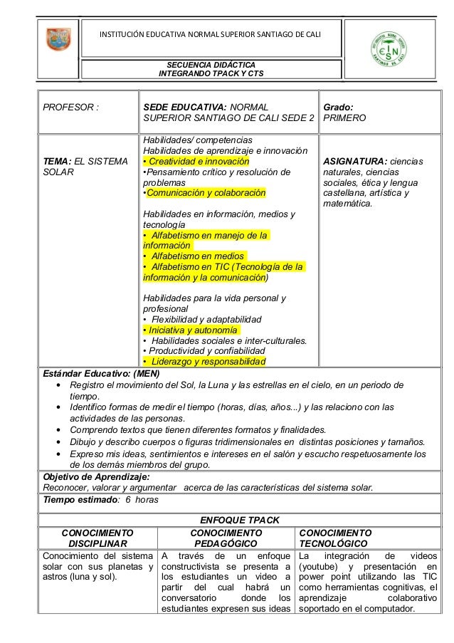 Secuencia Didactica De Secundaria - Image to u Secuencia Didactica De Secundaria - Image to u