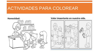 Honestidad Dibujos Para Colorear