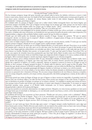 Secuencia didáctica de lengua..TEXTO NARRATIVO LEYENDAS | DOC