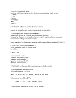 Secuencia didáctica poesía la familia polilla2 | DOC