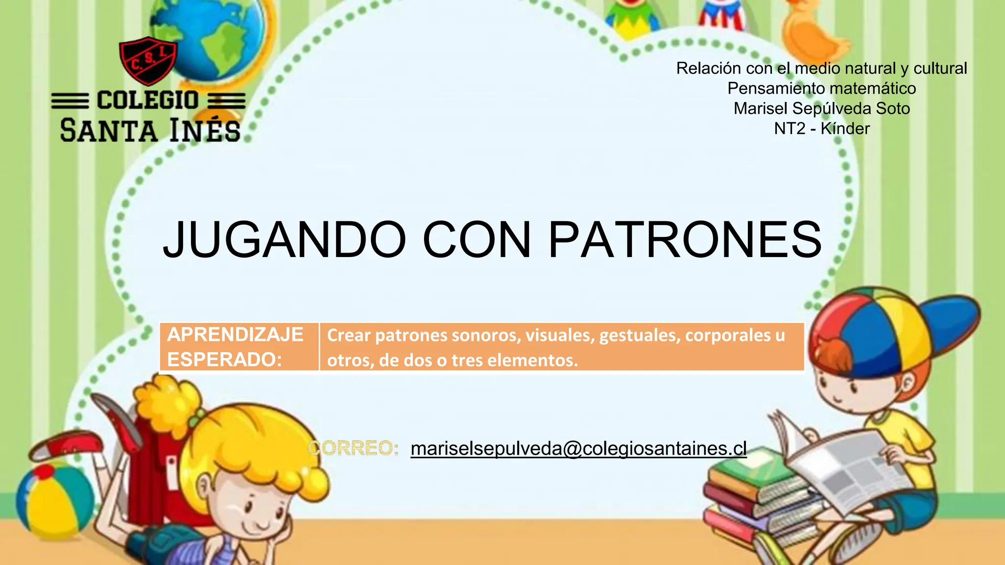 secuencia patrones para niños de preescolar | PPTX