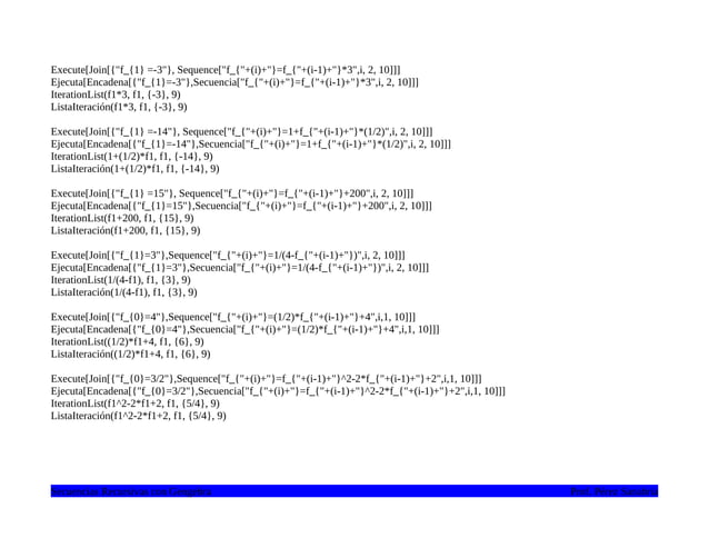 Secuencias Recursivas, Sucesiones Recursivas & Progresiones con Geogebra | PDF