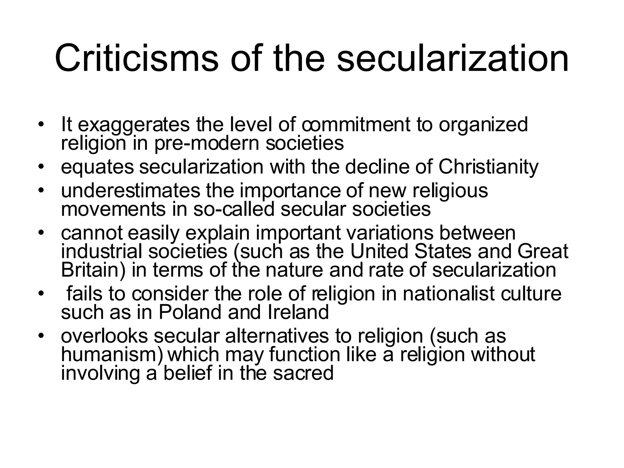 Secularisation | PPT
