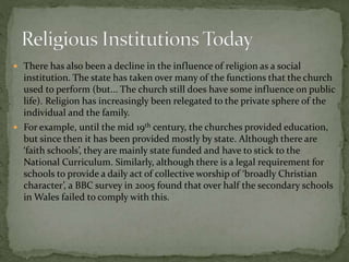 Secularisation (Part 1): Britain | PPTX