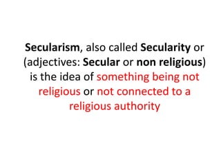 Secularism | PPTX