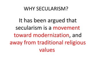 Secularism