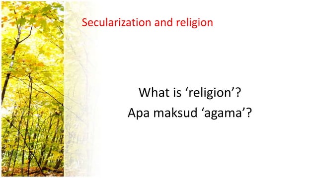 Secular, Secularization and Islam | PPTX | Islam | Religion & Spirituality