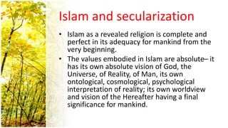 Secular, Secularization and Islam | PPTX