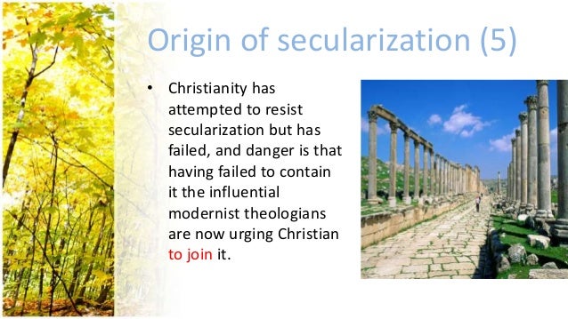 Secular, Secularization and Islam