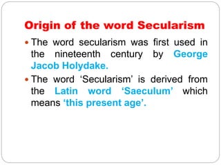 Secularism | PPTX