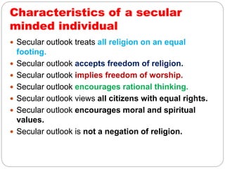 Secularism | PPTX