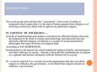 Secularism | PPTX