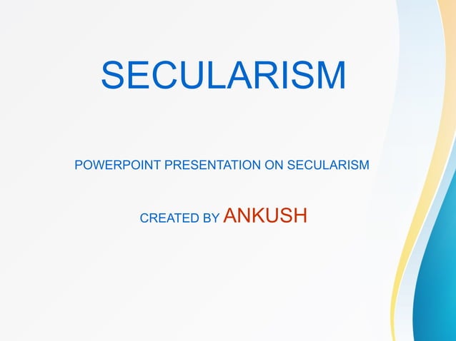 Secularism | PPT