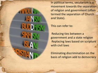 Secularism | PPTX