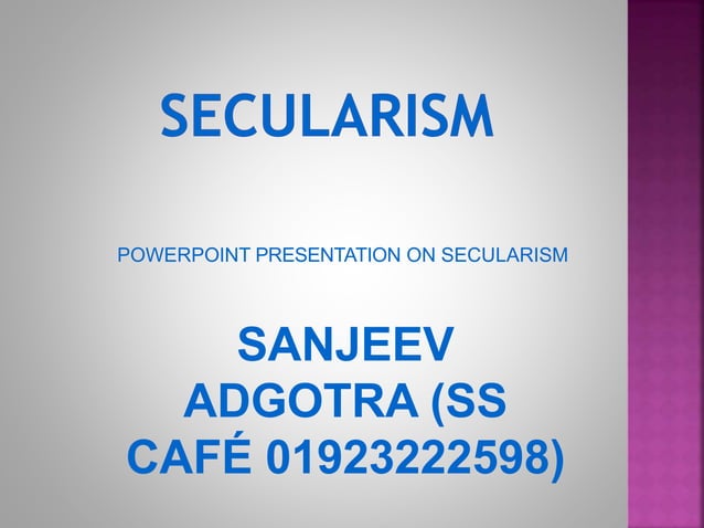 Secularism | PPT