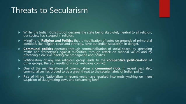 Secularism | PPTX | Sikhism | Religion & Spirituality