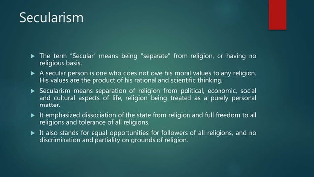Secularism | PPTX | Sikhism | Religion & Spirituality