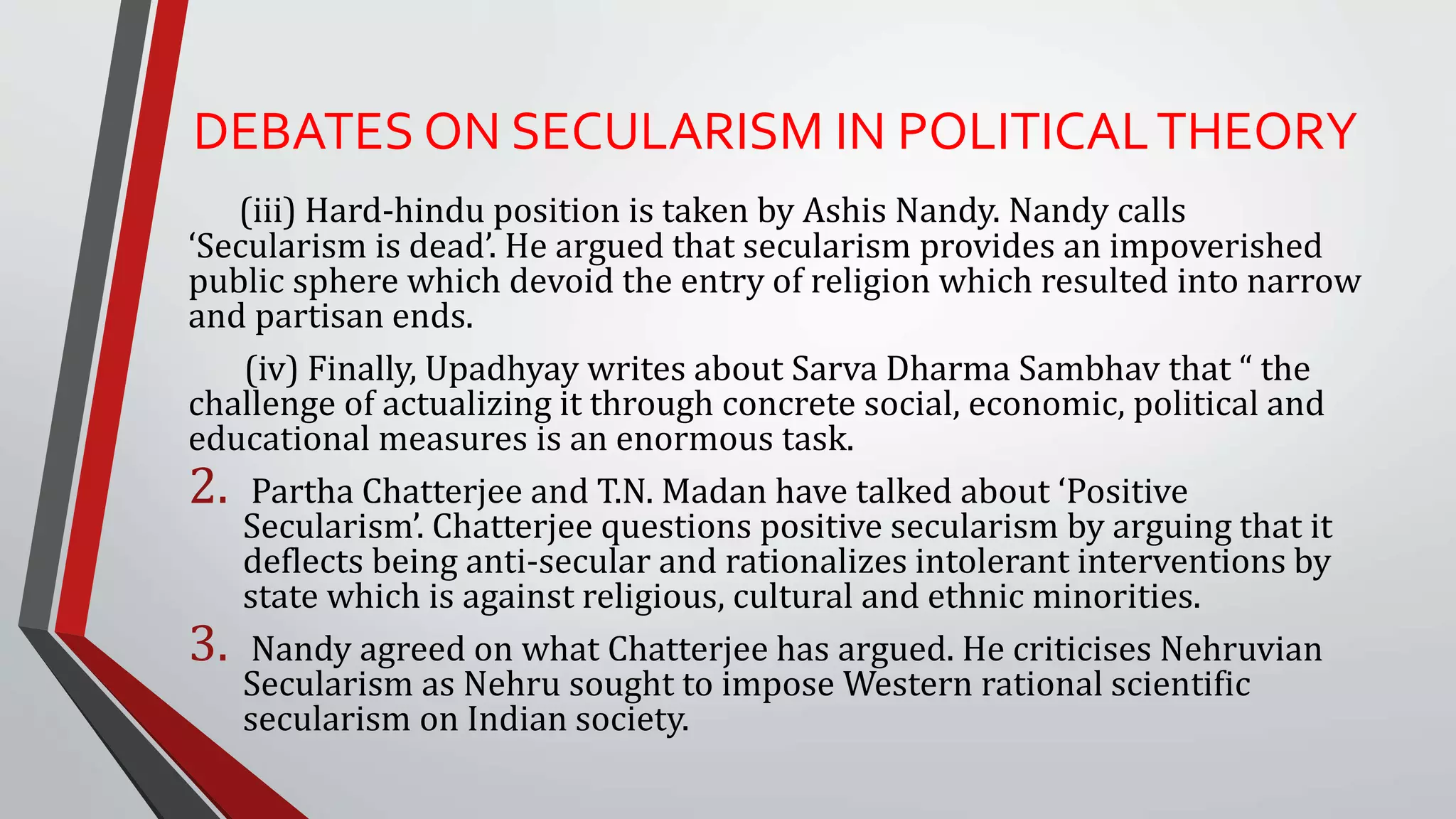 Secularism: "What does it really mean"? | PPTX