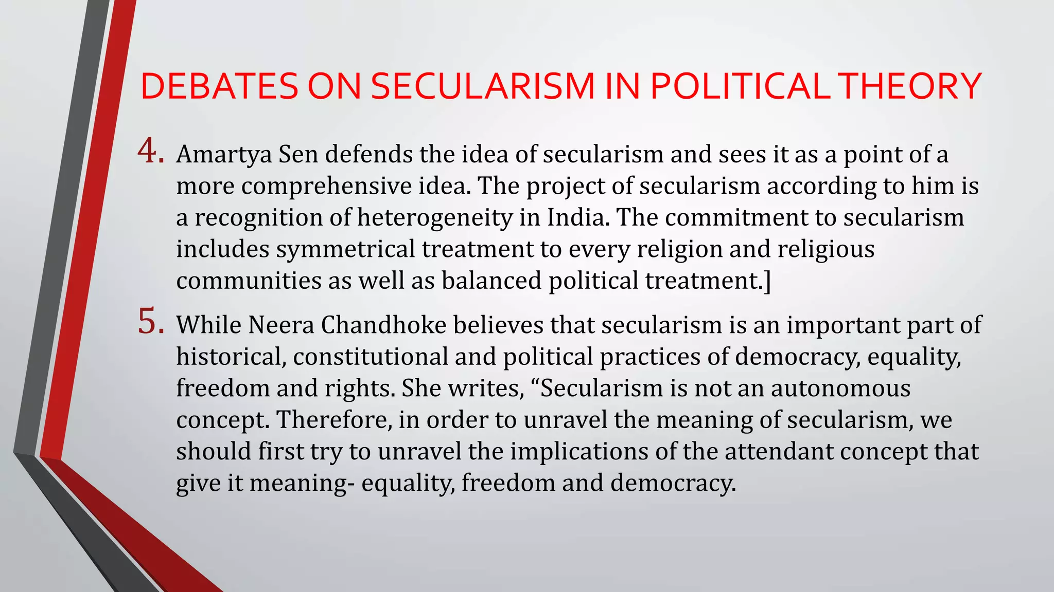 Secularism: "What does it really mean"? | PPTX