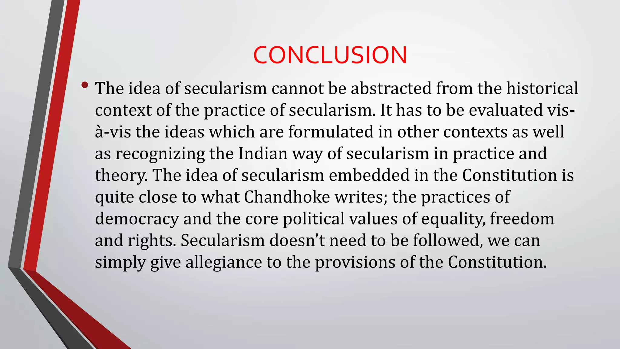 Secularism: "What does it really mean"? | PPTX