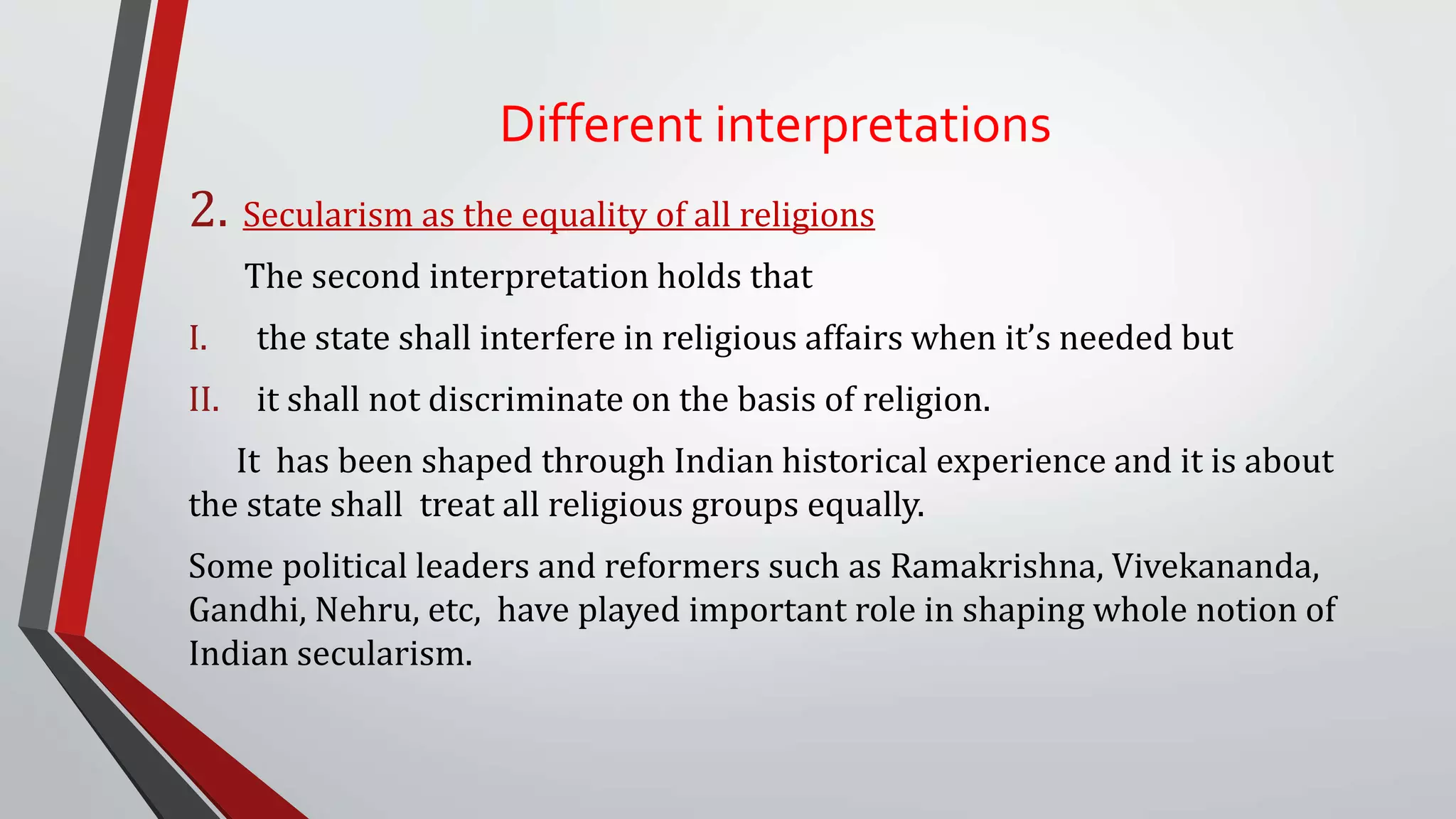 Secularism: "What does it really mean"? | PPTX