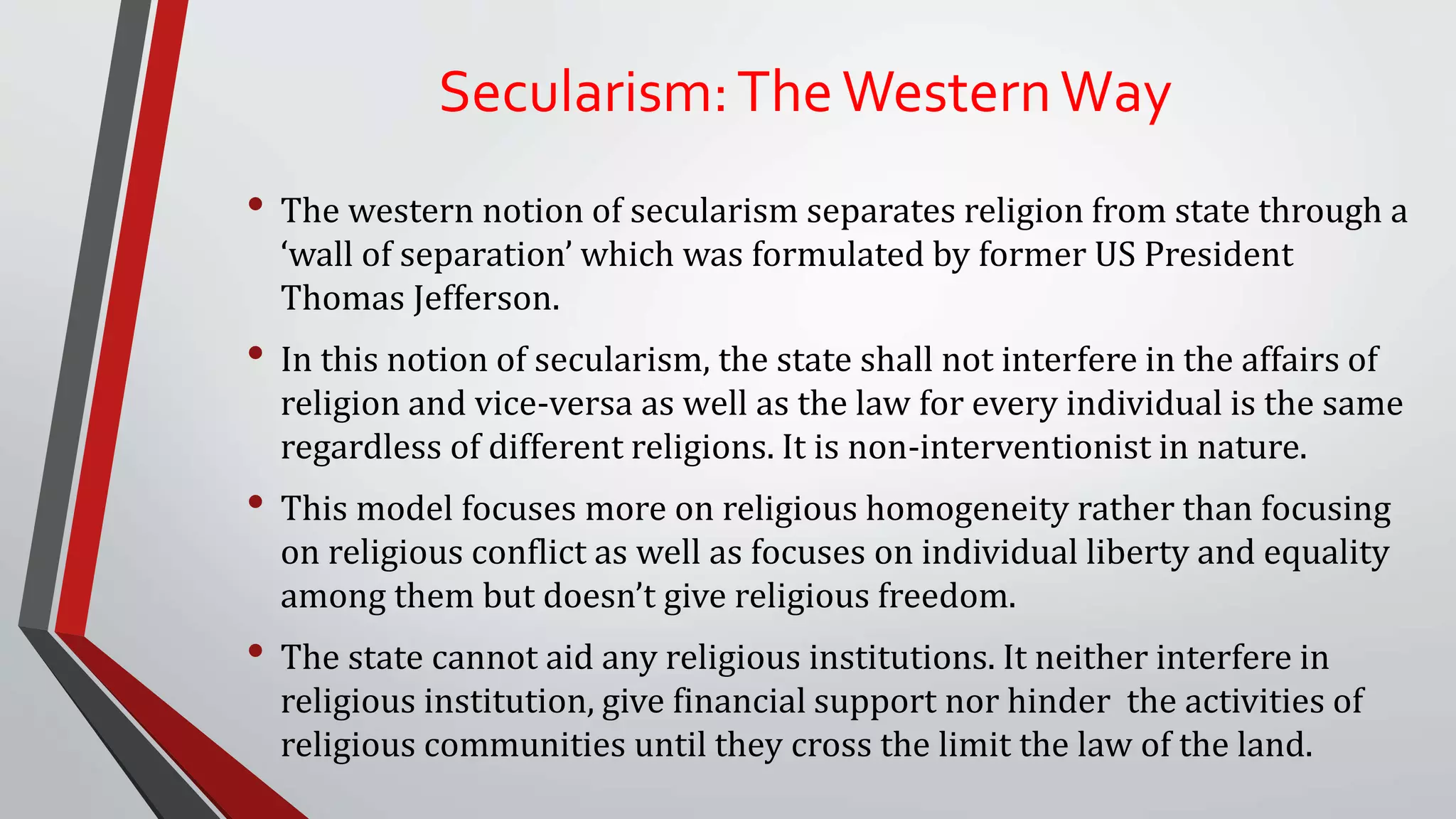 Secularism: "What does it really mean"? | PPTX