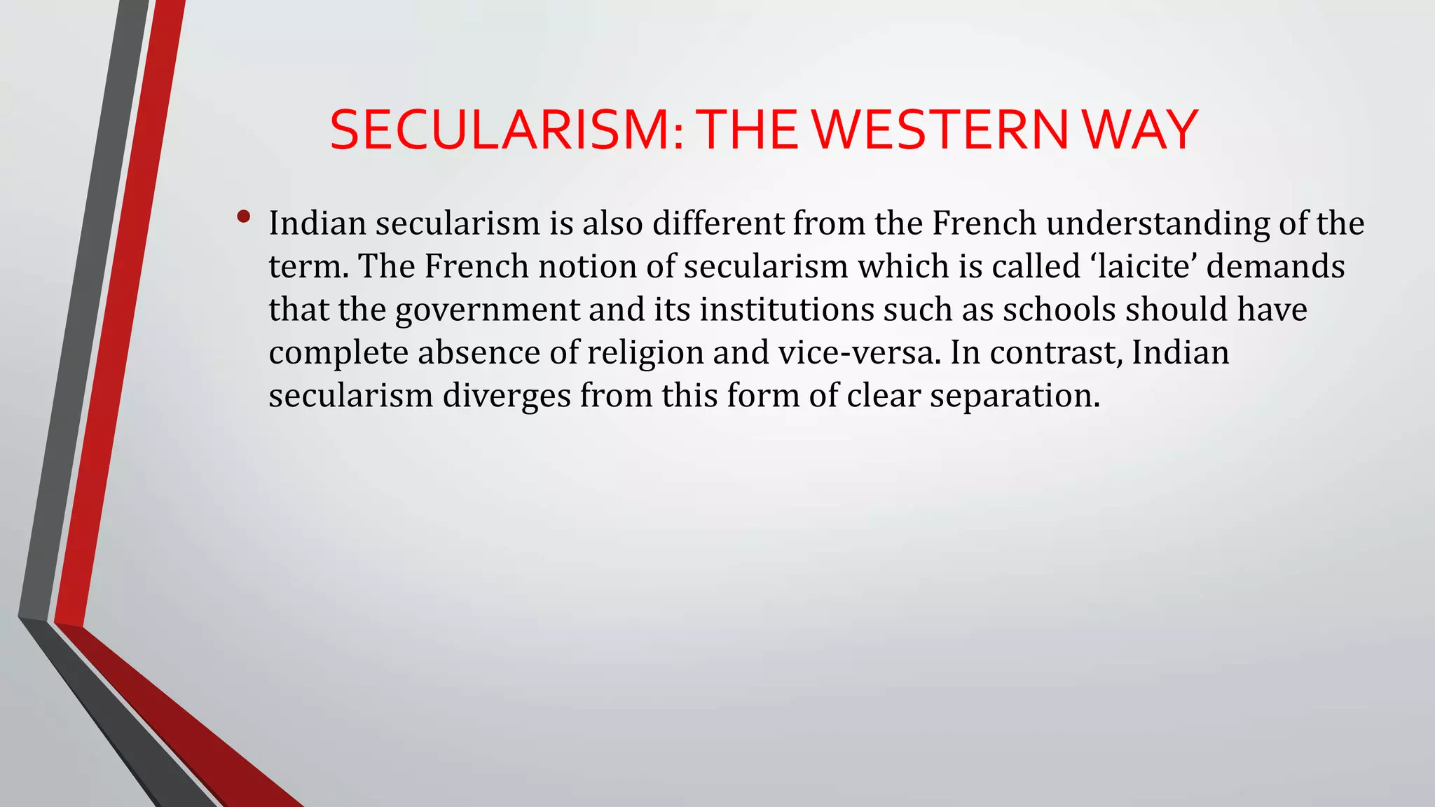 Secularism: "What does it really mean"? | PPTX