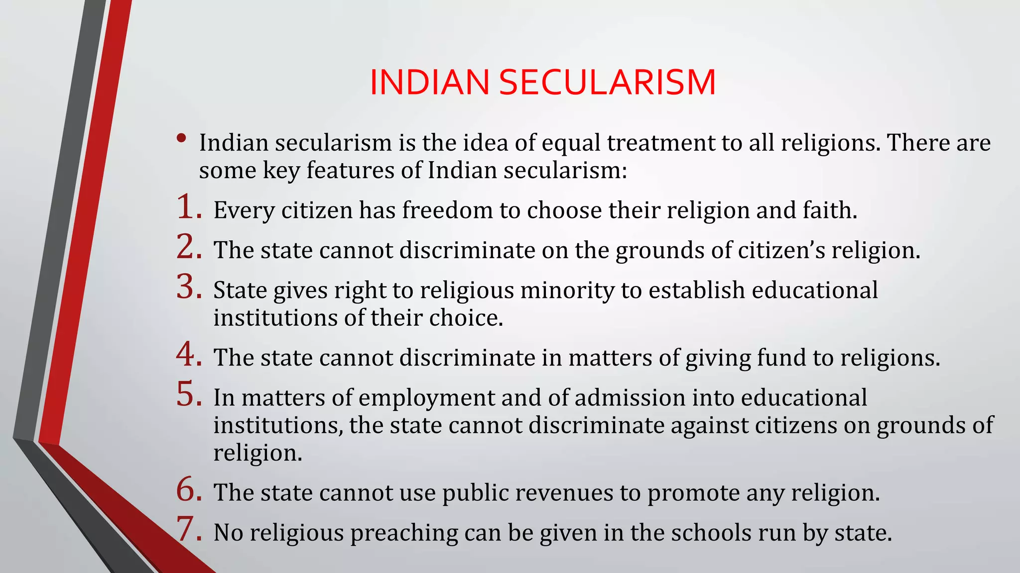 Secularism: "What does it really mean"? | PPTX