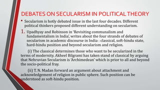 Secularism: "What does it really mean"? | PPTX