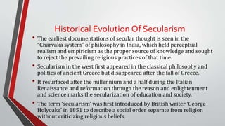Secularism: "What does it really mean"? | PPTX