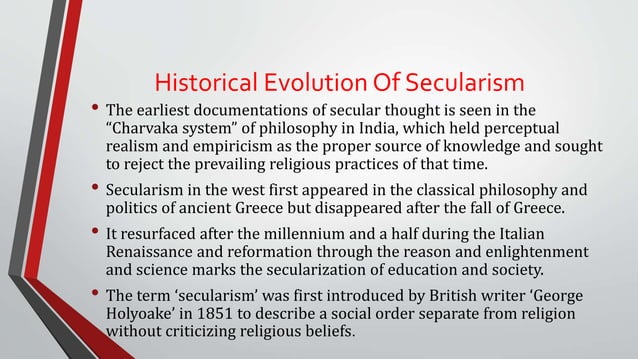 Secularism: "What does it really mean"? | PPT