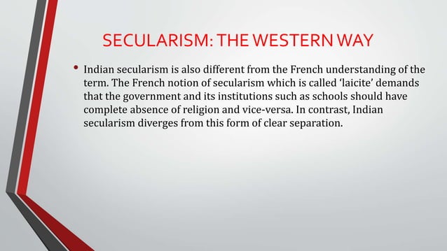 Secularism: "What does it really mean"? | PPT