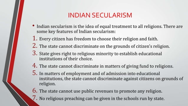 Secularism: "What does it really mean"? | PPT